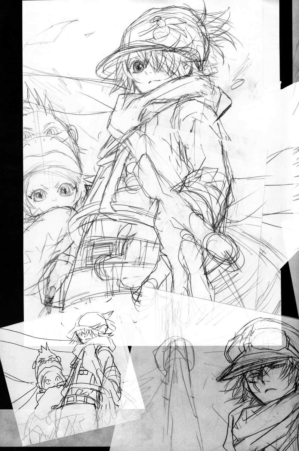 asada hiroyuki tegami bachi jiggy pepper lag seeing niche sketch | #1127829 | yande.re